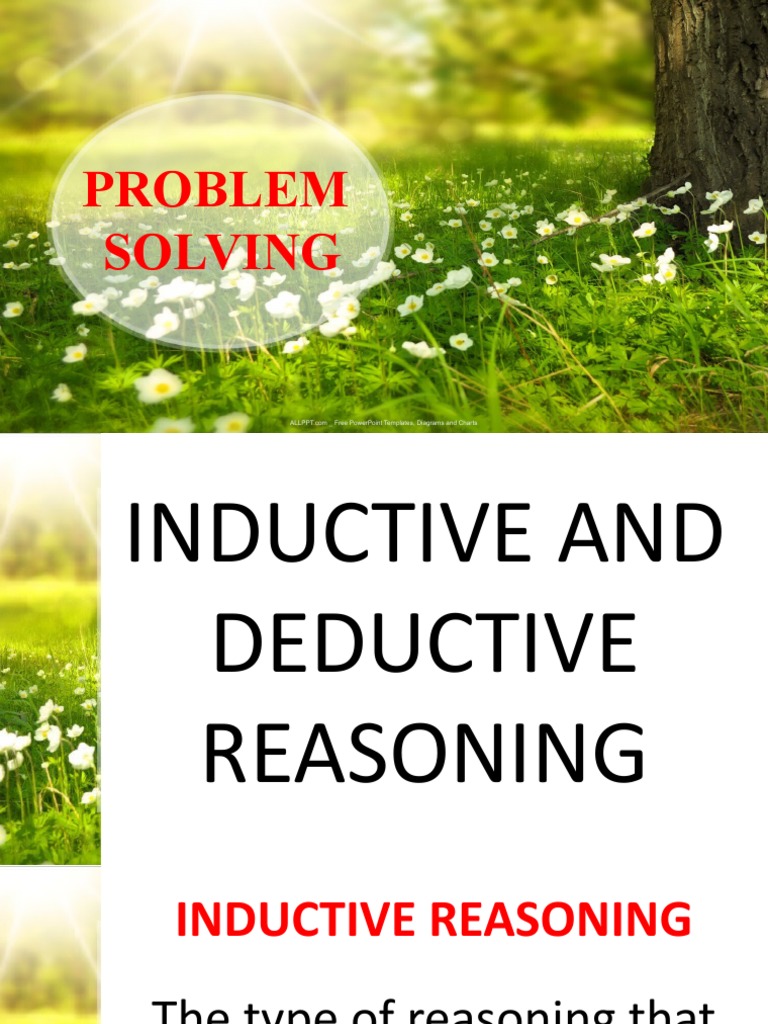 Problem Solving - Inductive & Deductive | PDF | Inductive Reasoning | Deductive Reasoning