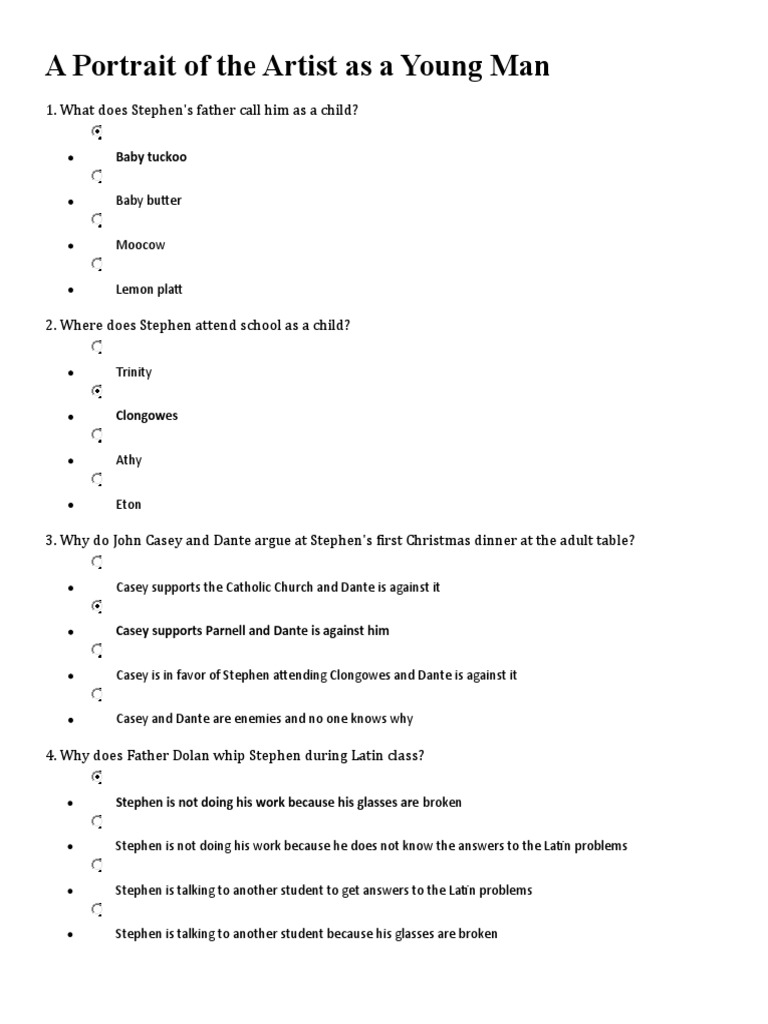 A Portrait of The Artist As A Young Man | PDF | A Portrait Of The ...