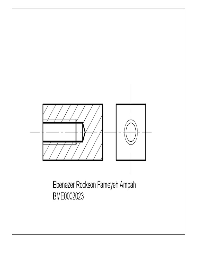 Bme0002023 Assignment 2 Autocad Drawing Ii PDF | PDF