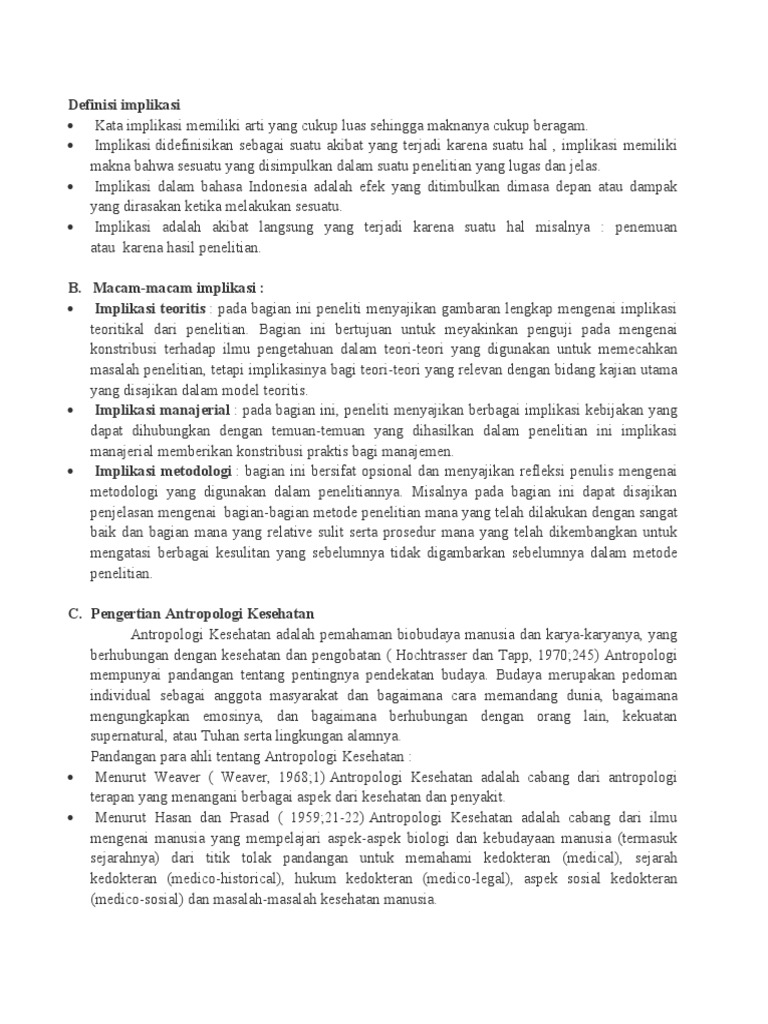 Definisi Implikasi | PDF