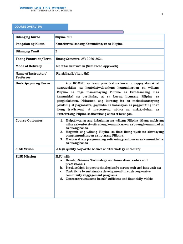 Komfil Modyul-1 | PDF