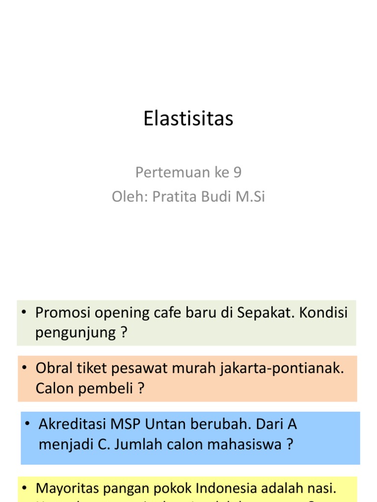 9 Elastisitas | PDF