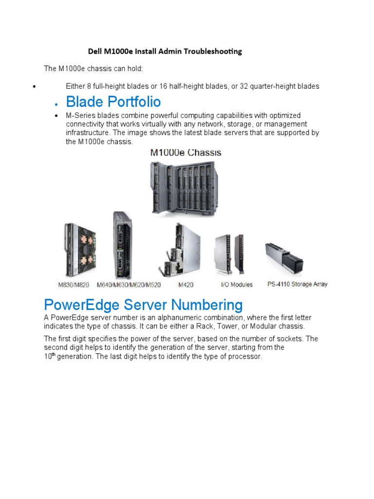 Dell M1000e Install Admin Troubleshooting | PDF | Network Switch | Computer Network
