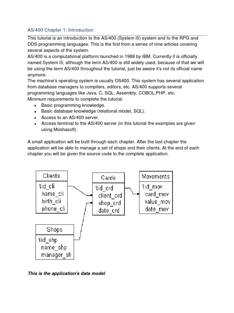 As/400 | PDF | Ibm Rpg | Parameter (Computer Programming)