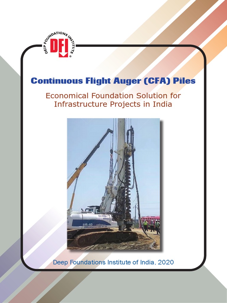 CFA Piles: Economical Foundations for India | PDF | Deep Foundation ...