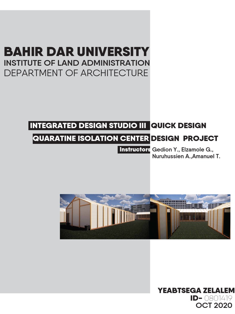 Quarantine Isolation Center Design Project | PDF | Quarantine | Infection