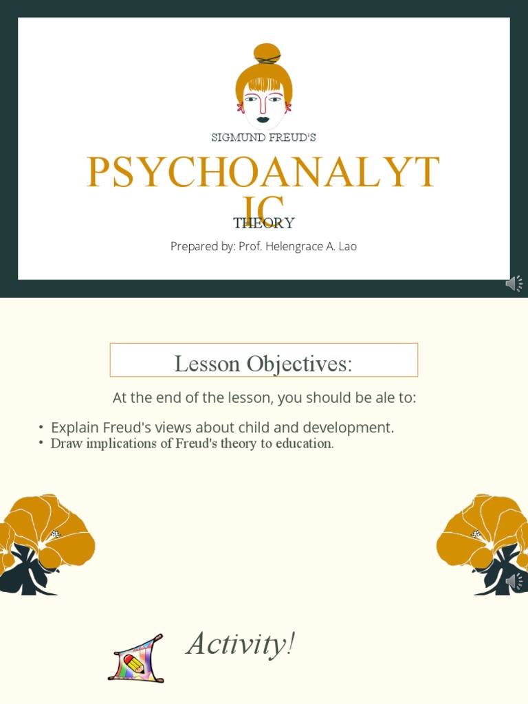 Lesson 3 - Sigmund Freud's Psychoanalytic Theory | PDF | Id | Oedipus ...