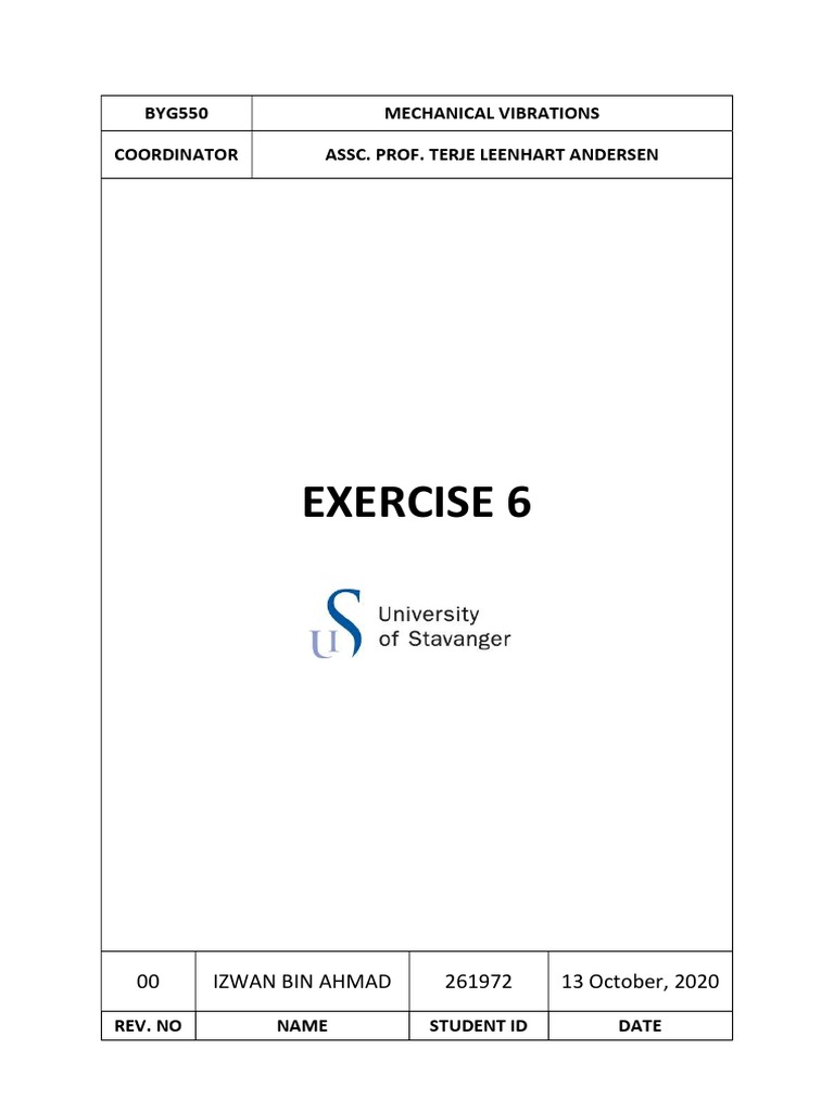 Exercise 6 SOLUTION | PDF