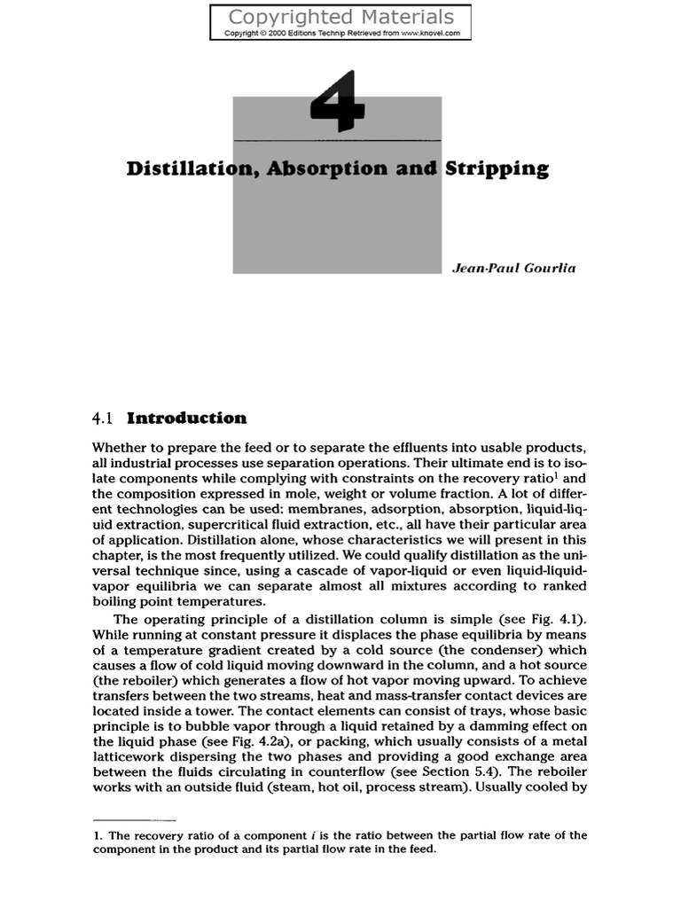 Technip Separations PDF | PDF | Distillation | Separation Processes