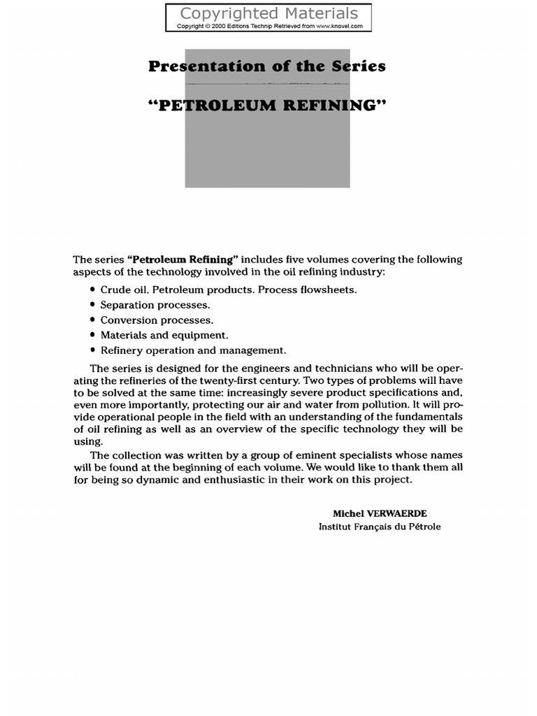 Petroleum Refining Technology Overview | PDF