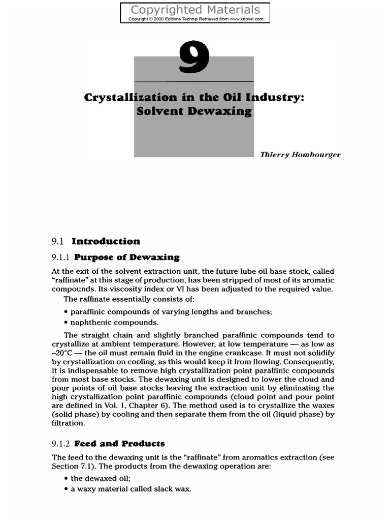 Technip Separations PDF | PDF | Filtration | Crystallization