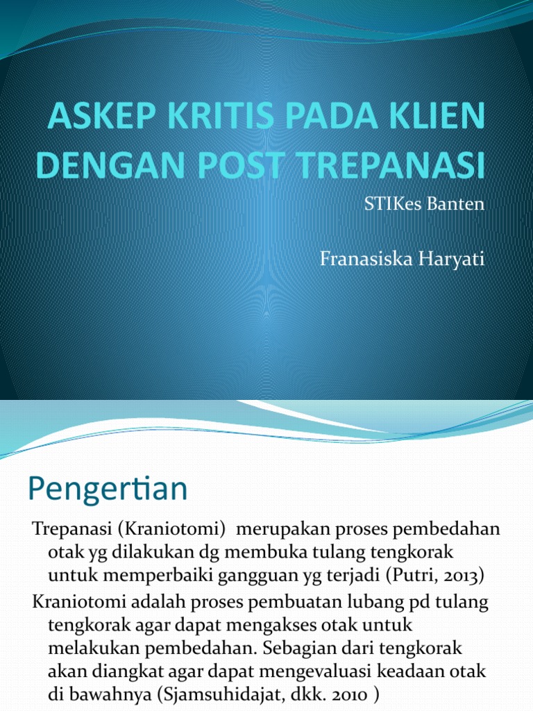 Askep Kritis Post Trepanasi | PDF