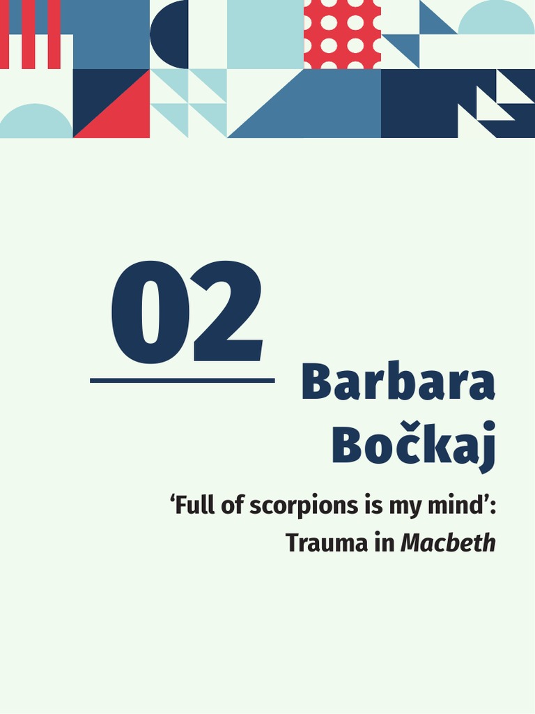 Barbara Bočkaj: Full of Scorpions Is My Mind': Trauma in Macbeth | PDF ...