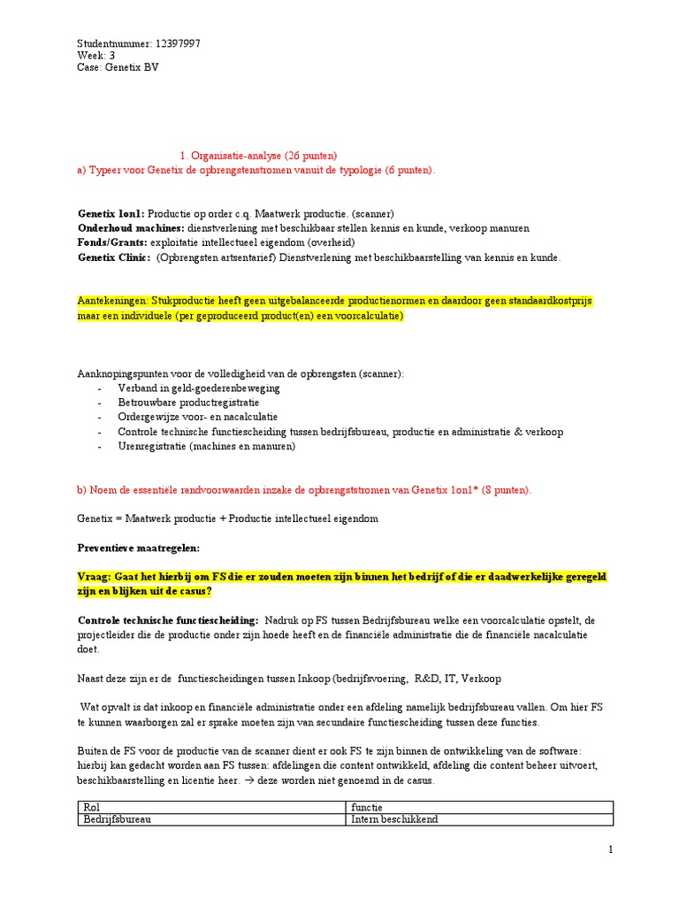 Case 3 - Genetix | PDF