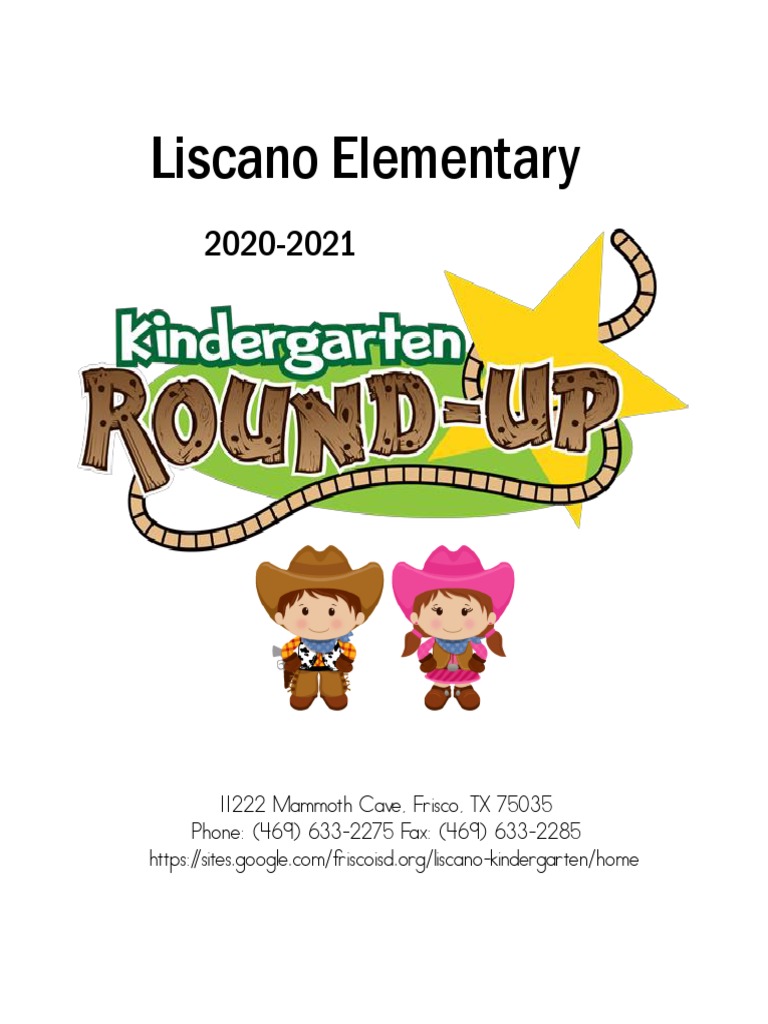 Liscano Kinder Round Up 2020-2021 PDF | PDF | Schools