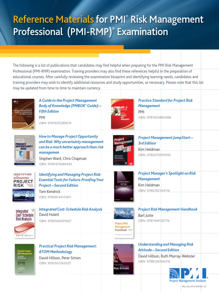 Risk Management Reference Materials PDF | PDF | Project Management ...