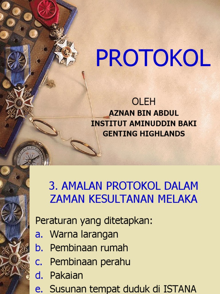 Protokol Dan Etiket - en Aznan IAB | PDF