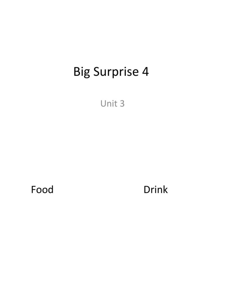 Food Preferences in Unit 3 | PDF