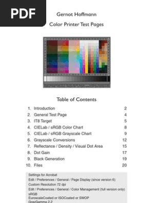 Printer Test Page Grayscale