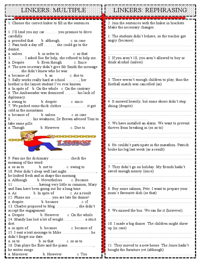 Linkers Exercises with Answers | PDF