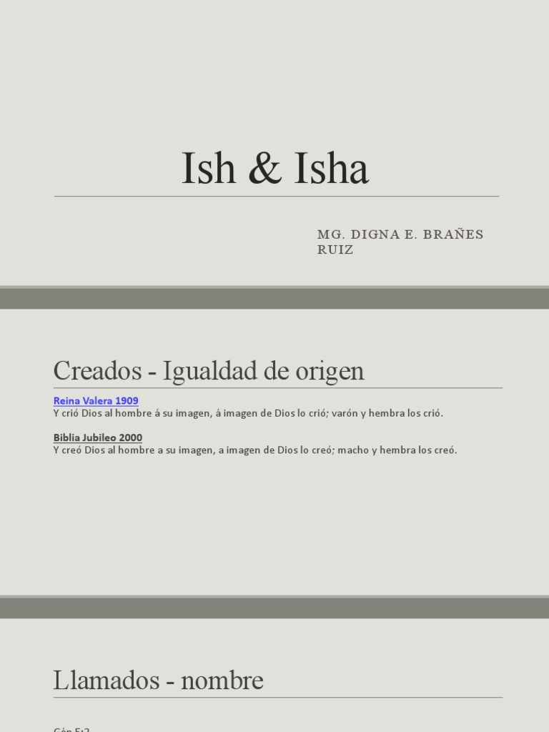 6 Ish Isha | PDF | Adán y Eva | Adán