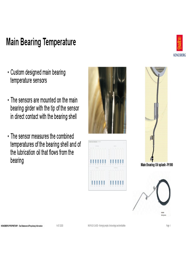 Kongsberg Bearing Temperature Sensors | PDF