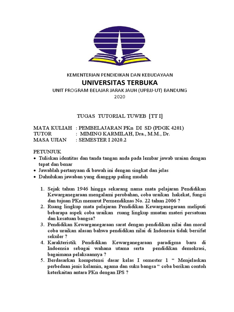 Penerapan Pembelajaran Tematik PKn di SD | PDF | Ilmu Sosial | Sains ...