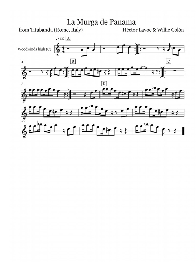 La Murga de Panama For Soh | PDF