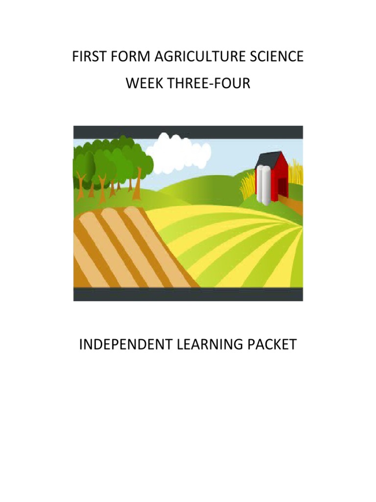 First Form Agriculture Science Guide | PDF