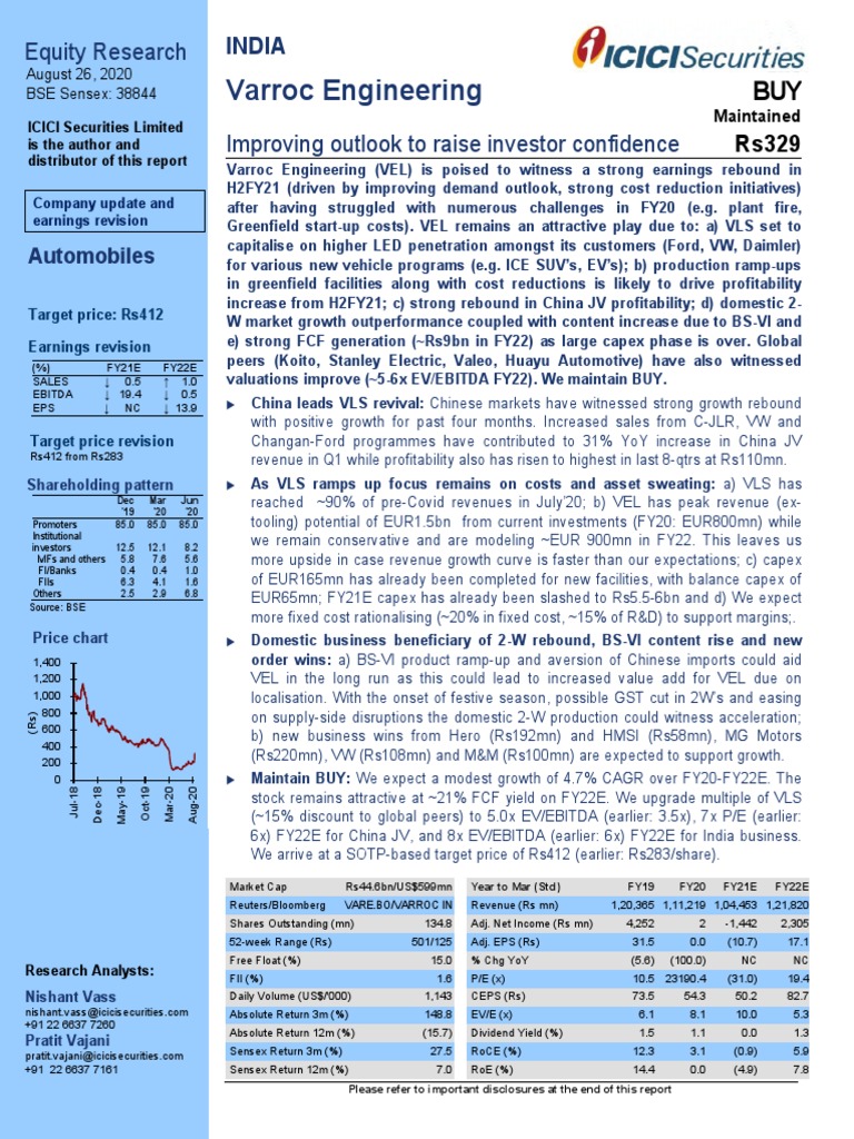 Varroc Engineering: India | PDF | Financial Analyst | Securities (Finance)