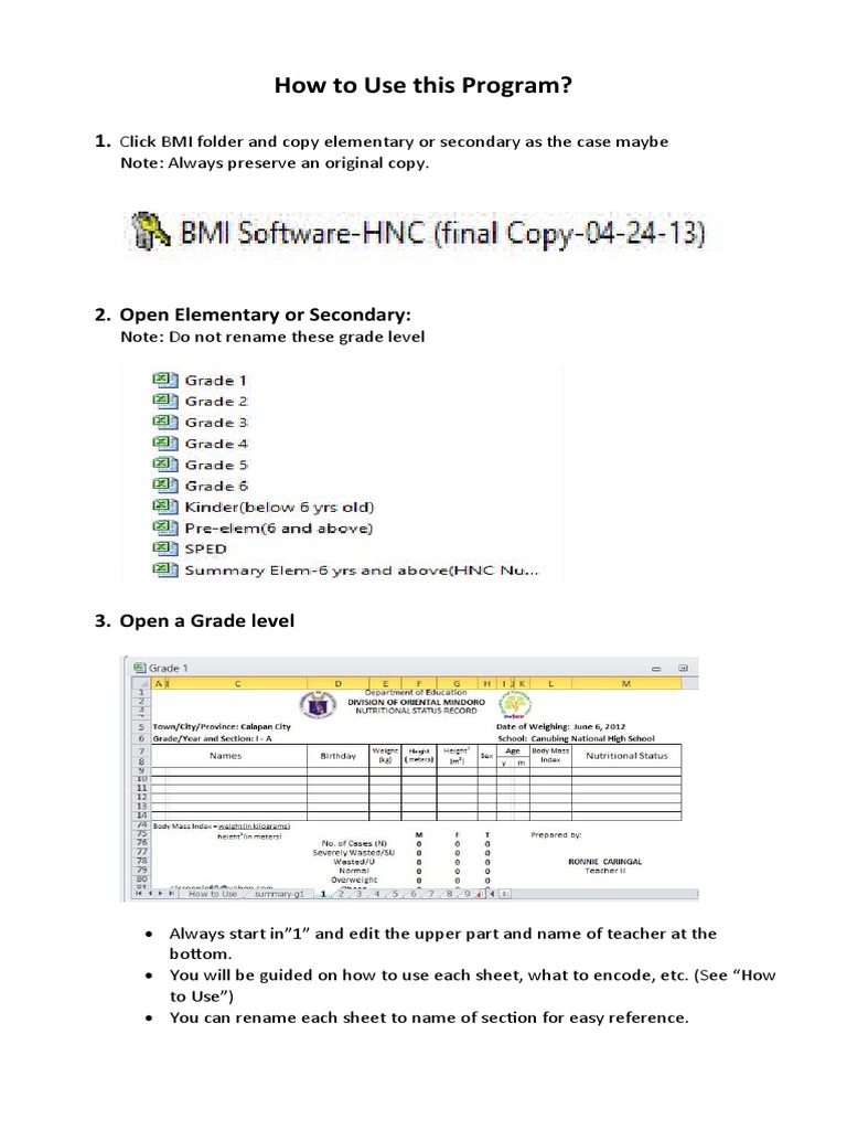 How To Use This Program | PDF