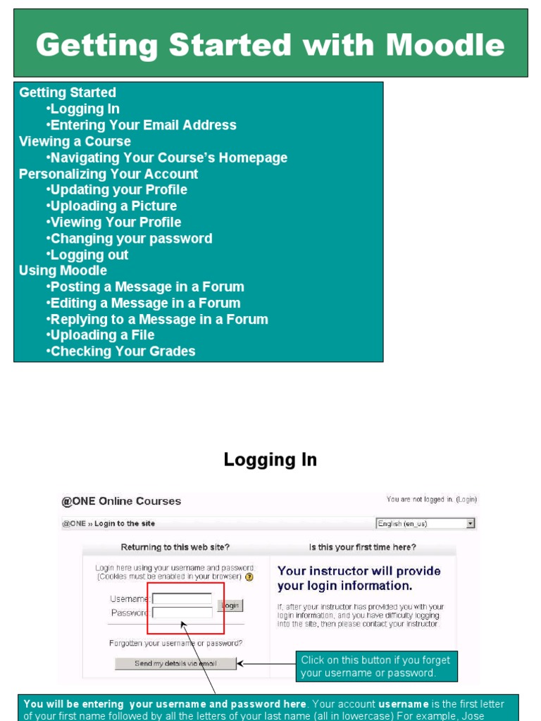 Getting Started With Moodle | PDF | Internet Forum | Computer File