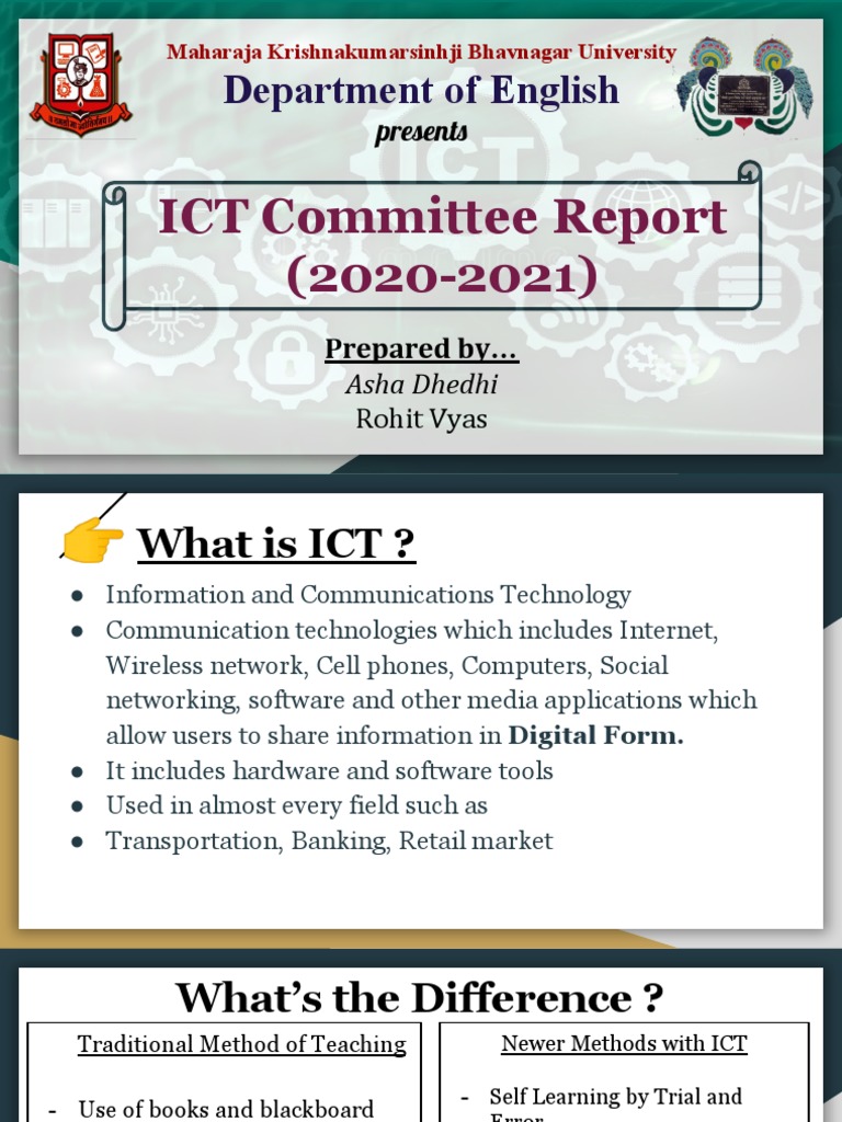 Department of English: ICT Committee Report (2020-2021) | PDF ...