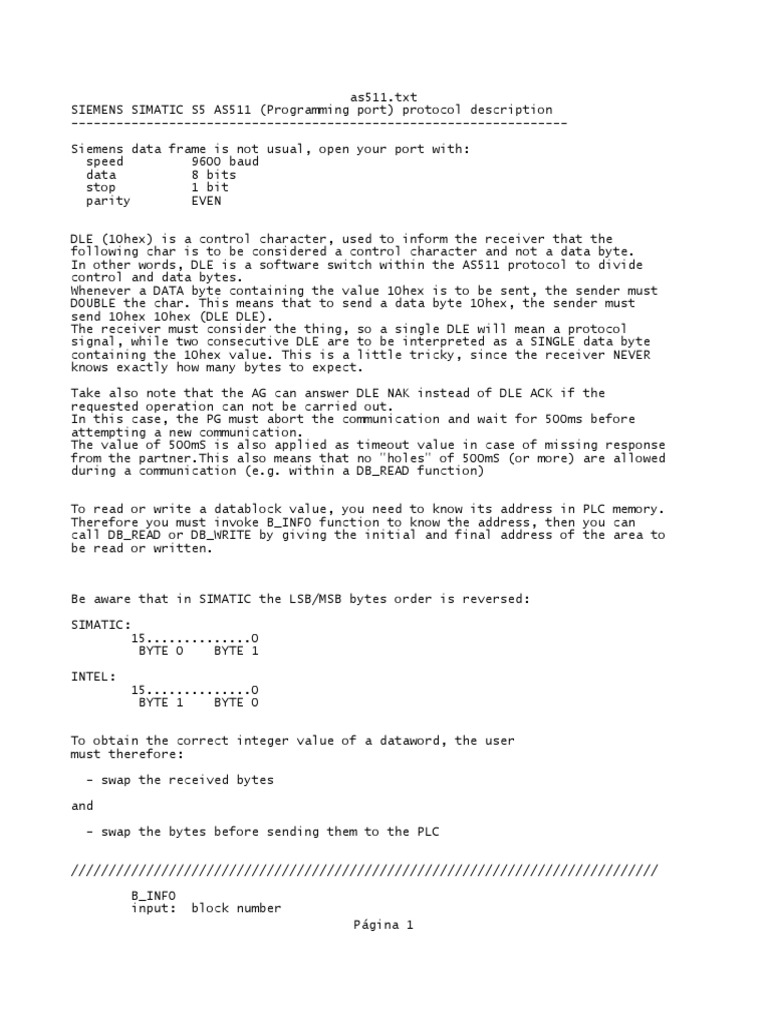 SIMATIC S5 As511 PDF | PDF | Transmission Control Protocol | Digital Technology