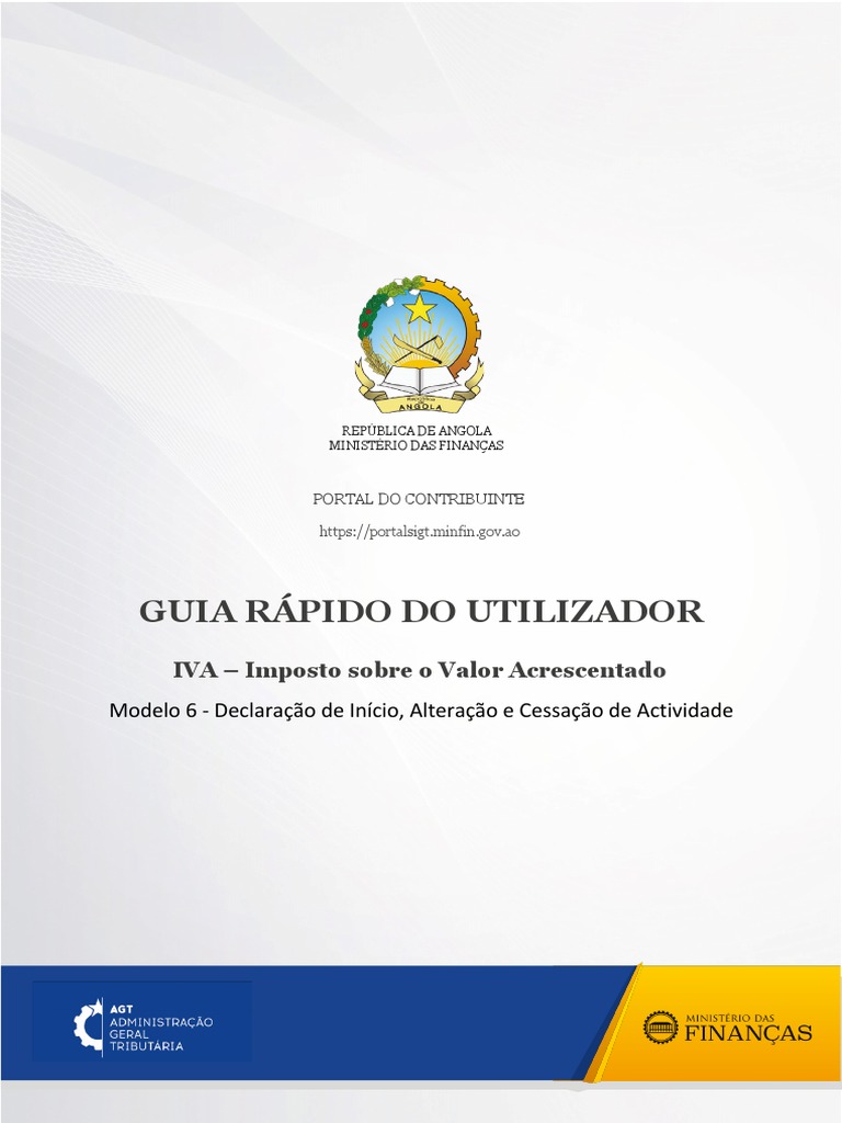 AGT - Guia-Do-Utilizador-Cadastro Iva-V1 - Modelo 6 Início Actividade ...