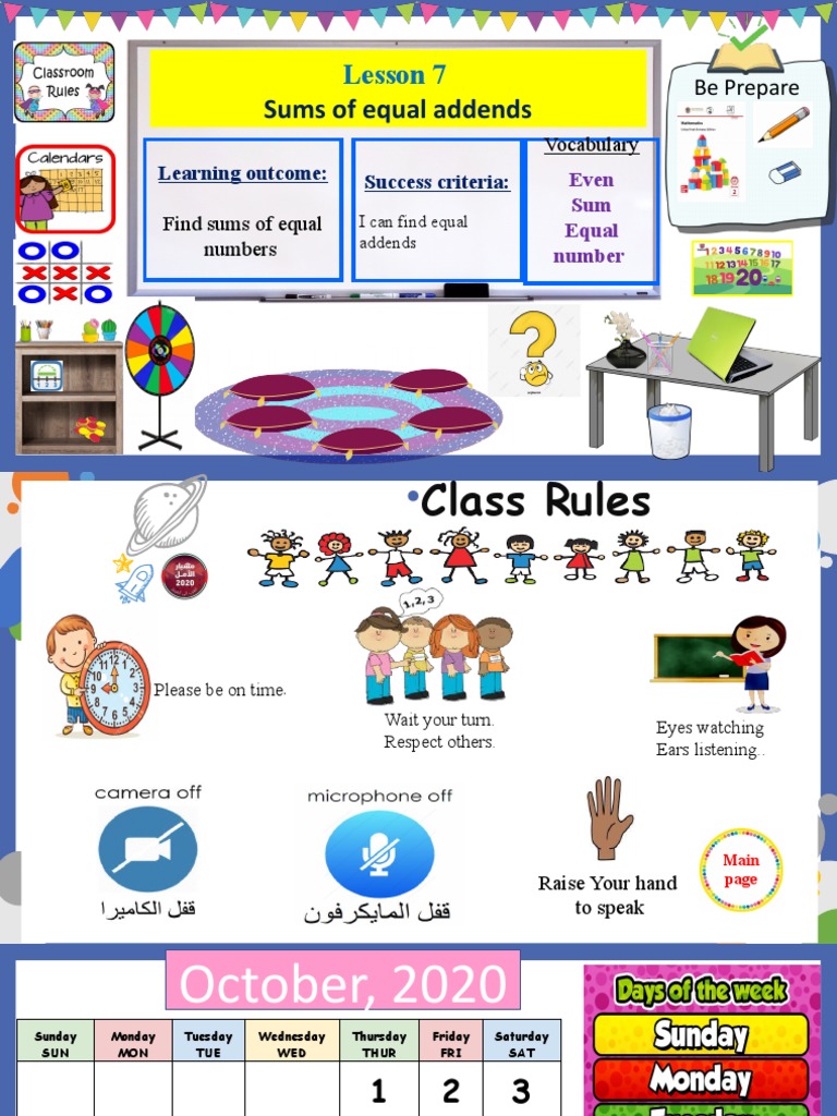 Sums of Equal Addends Lesson Guide | PDF
