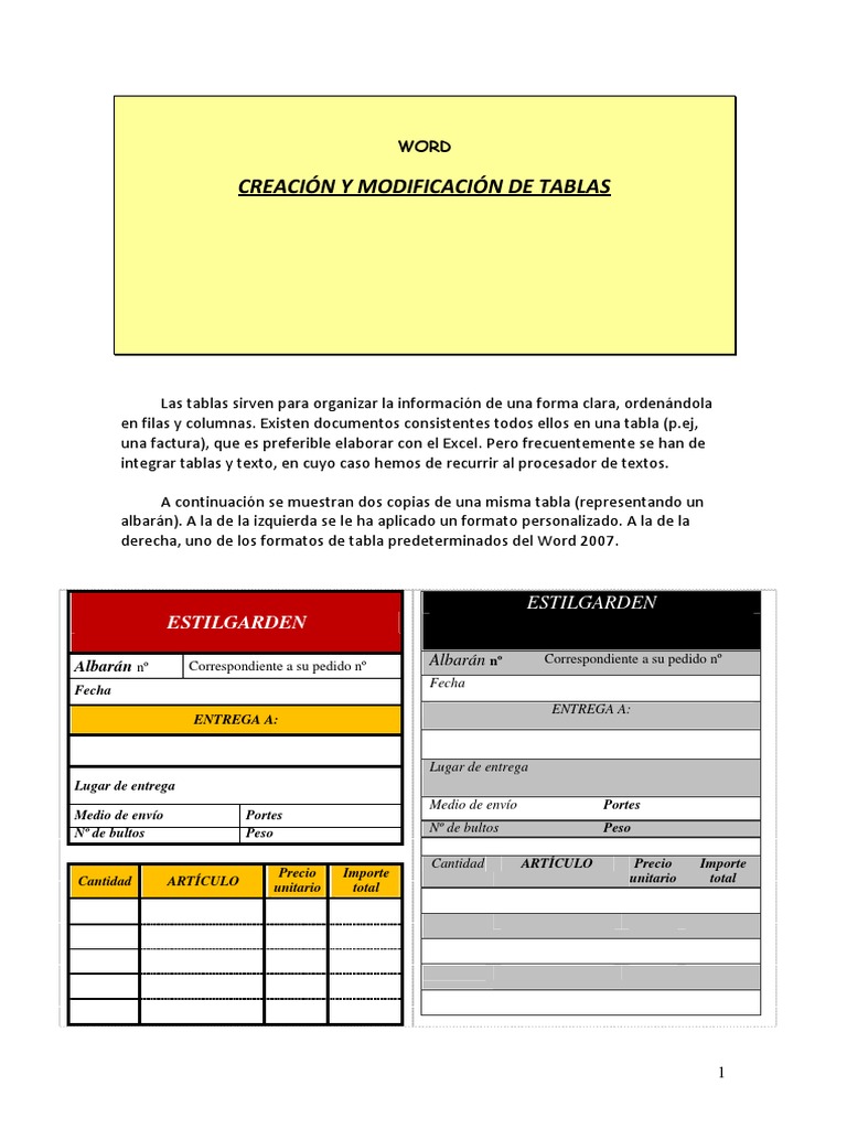 Tablas | PDF | Informática | Informática y tecnología de la información