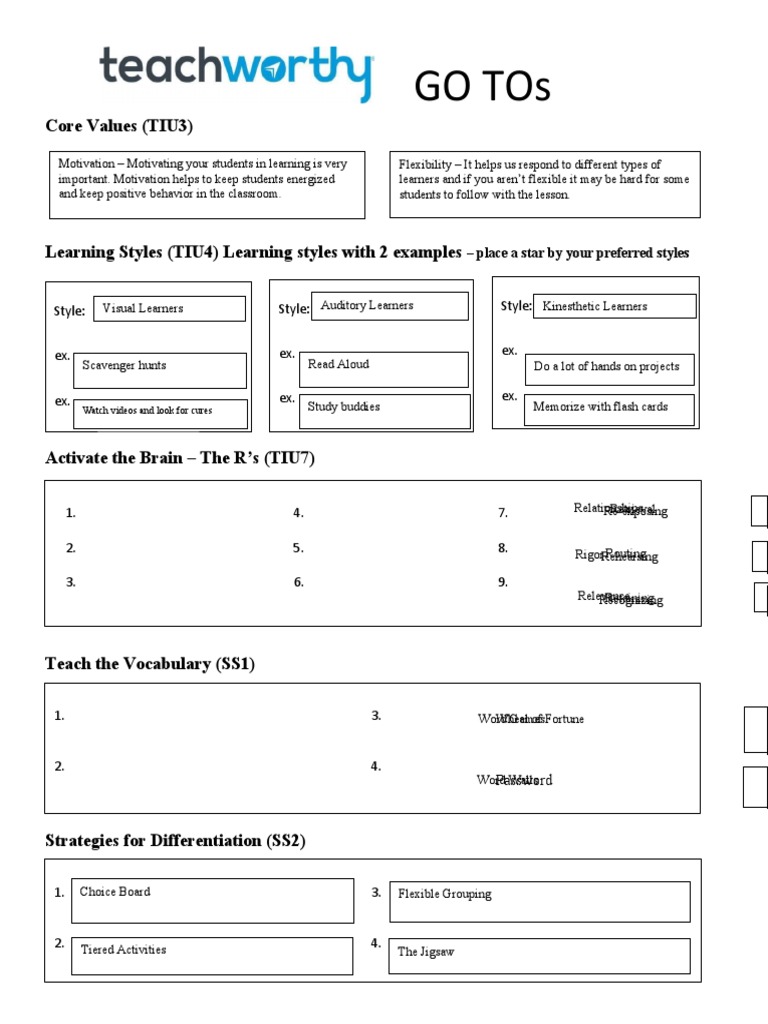 Go To Page Word Fillable-1 1 | PDF | Reading Comprehension | Learning