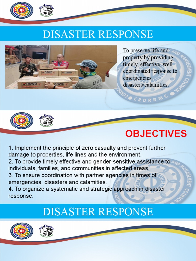 DSWD FO-CAR Accomplishment Report On Disaster Response 2019 | PDF ...