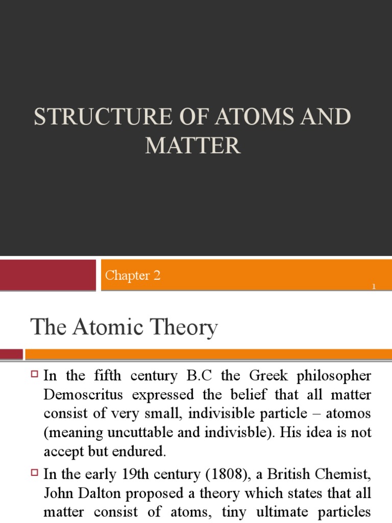 Uncuttable: The Atom's Structure | PDF | Ion | Proton