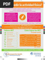 Tabla de Mets | PDF | Metabolismo | Caloría