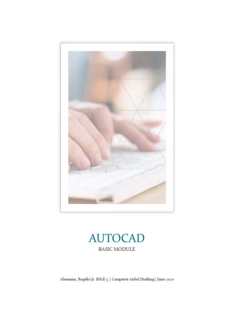 AutoCAD Module JUNE 2020 | PDF | Page Layout | Menu (Computing)
