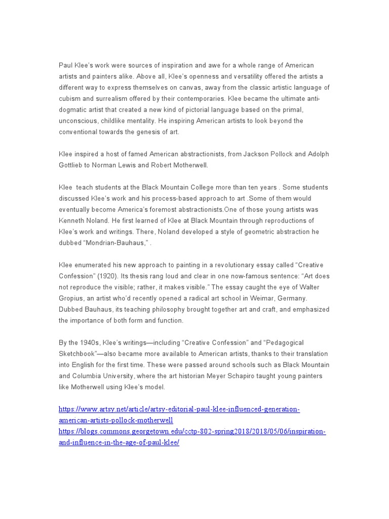 Paul Klee | PDF | Abstract Art | Style