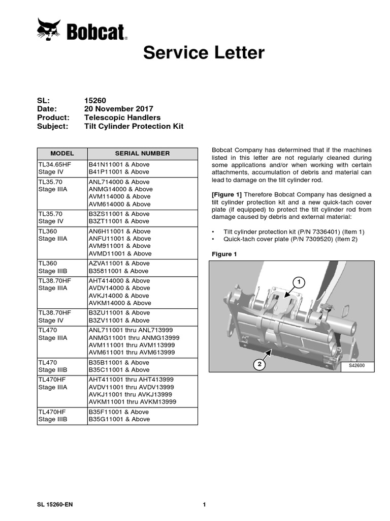 Tilt Cylinder Protection Kit | PDF | Equipment | Tools