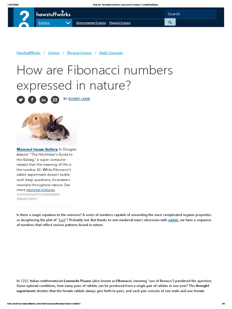 How Are Fibonacci Numbers Expressed in Nature - HowStuffWorks PDF | PDF ...