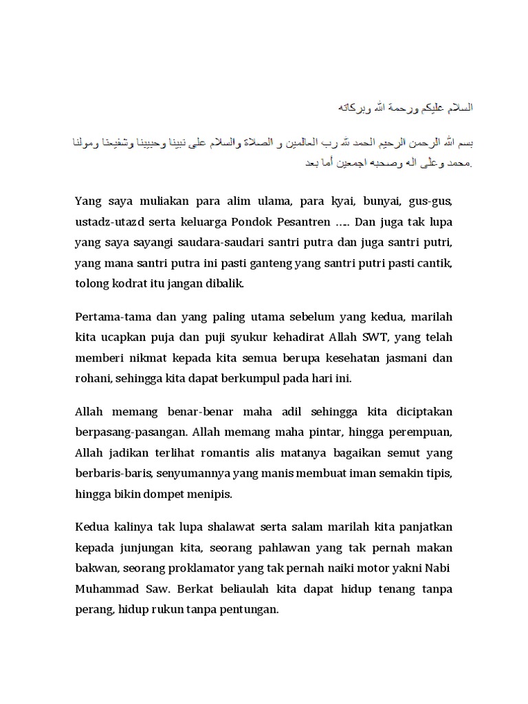 PIDATO LUCU-dikonversi | PDF