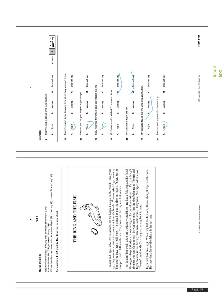 KET Online Sample Test Overview | PDF