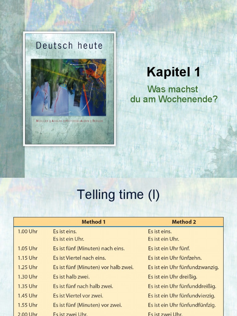 Kapitel 1: Was Machst Du Am Wochenende? | PDF