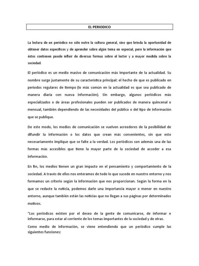 El Periodico | PDF