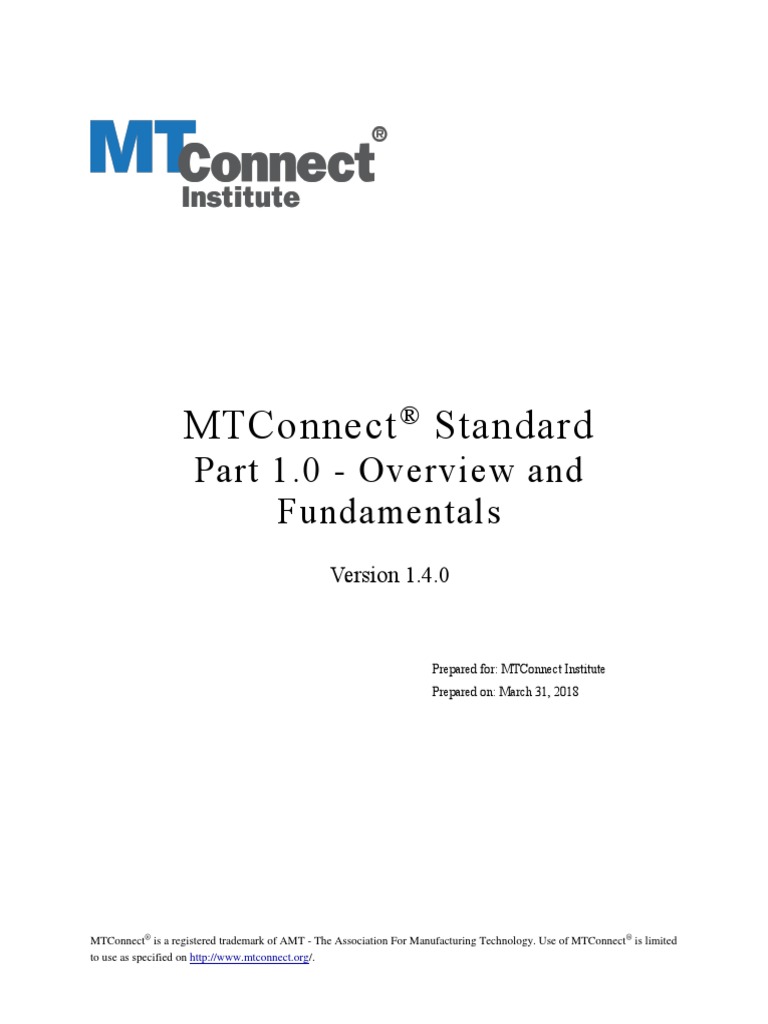 MTC Part1 0 OverviewAndFundamentals1 4 0 | PDF | Xml | Conceptual Model